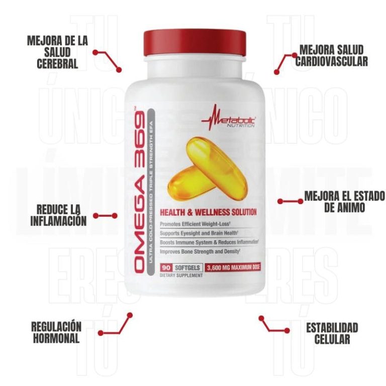 Omega 369 90 Capsulas Metabolic Nutrition | Nutrafit