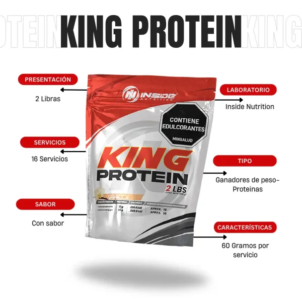 Proteína King Protein 2 Libras Inside Nutrition | Nutrafit